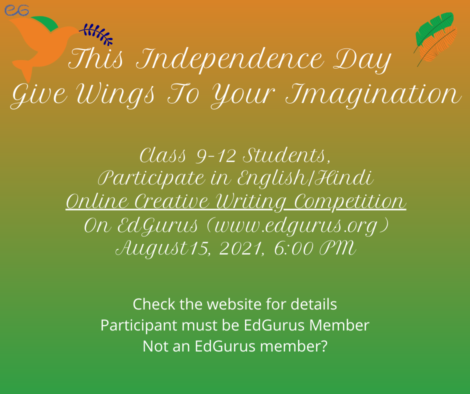 Independence Day Online Creative Writing Competition – Front Banner ...